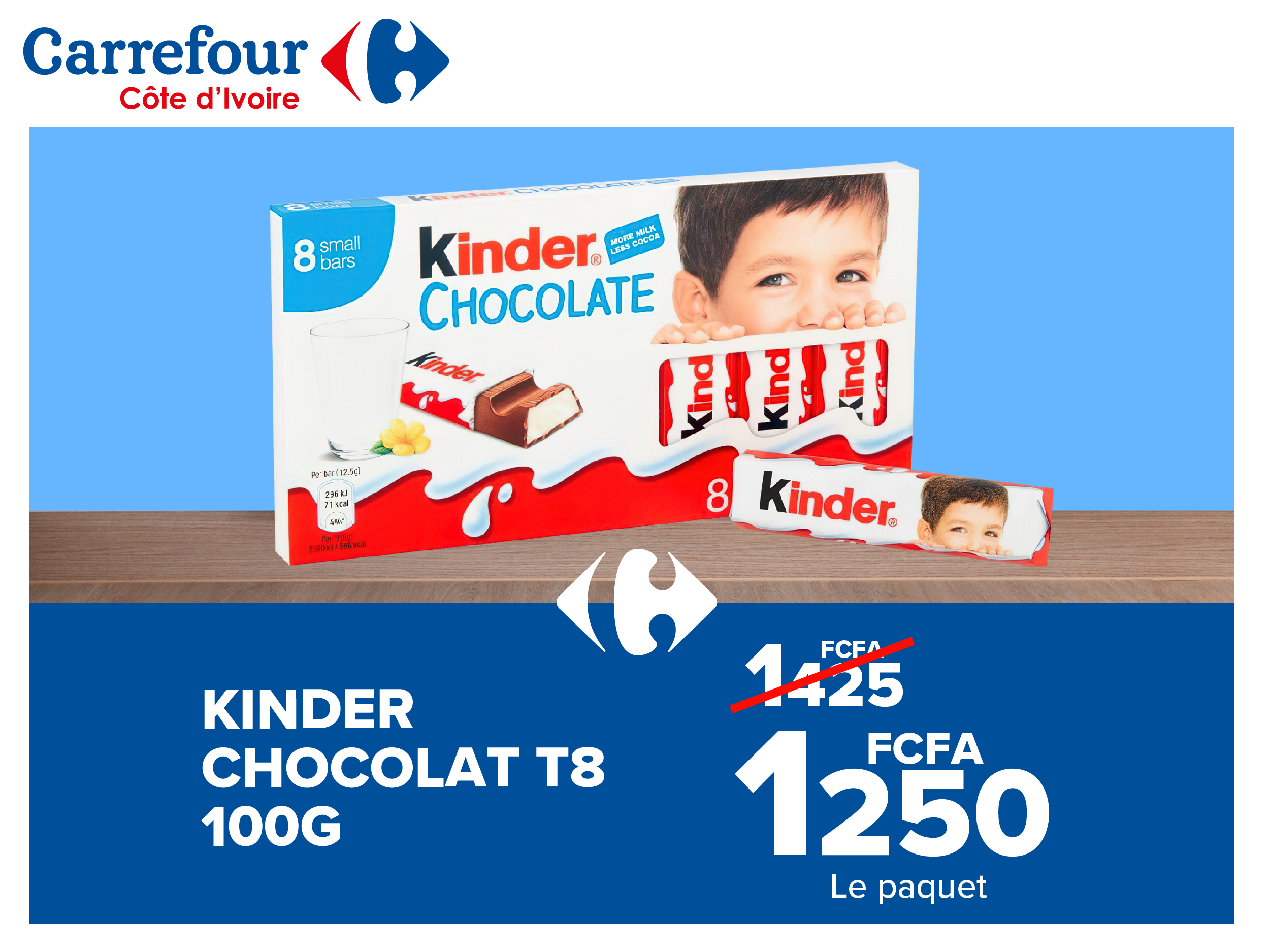 Kinder Chocolat T8 - Carrefour Côte d'Ivoire