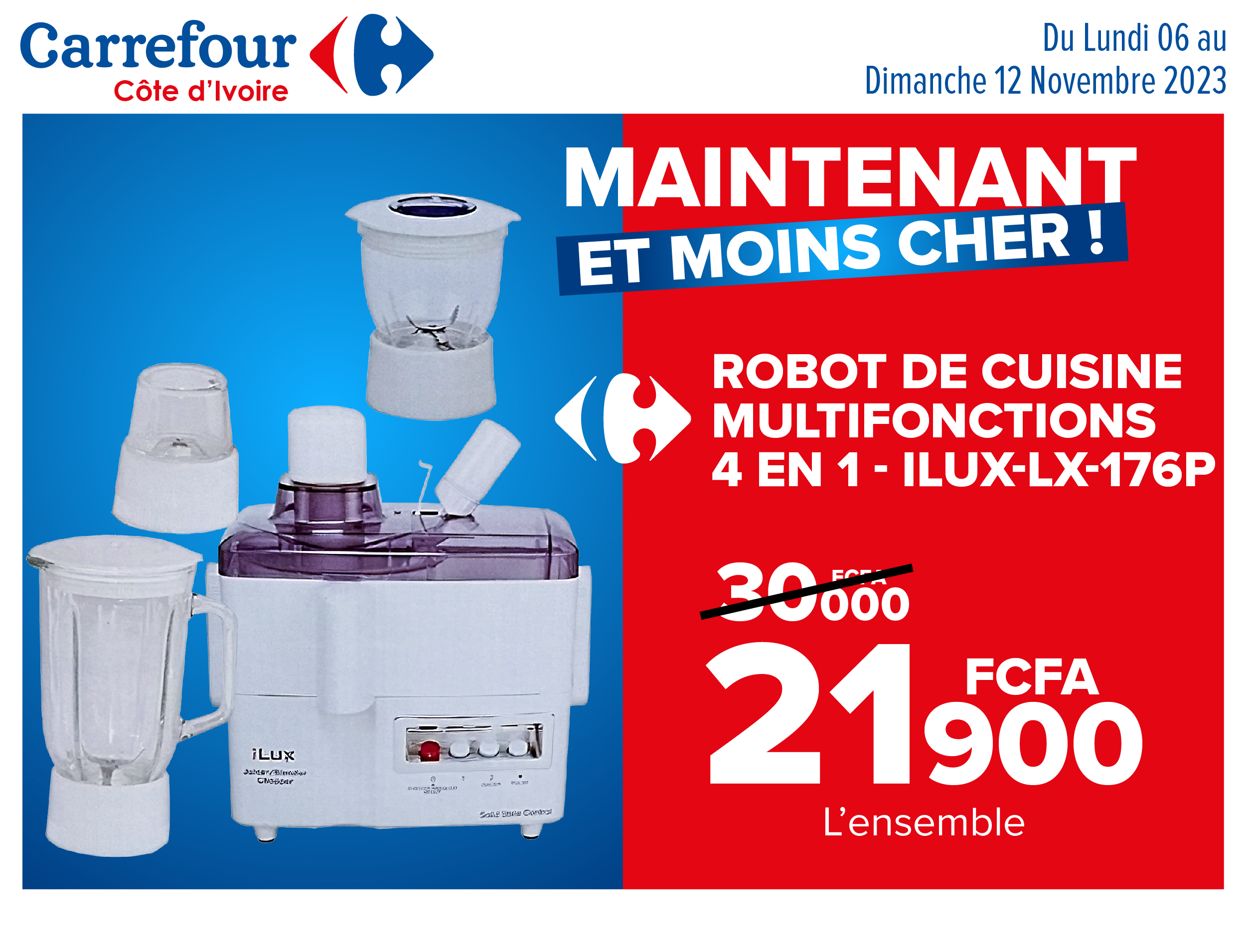 Robot de cuisine multifonctions - Carrefour Côte d'Ivoire