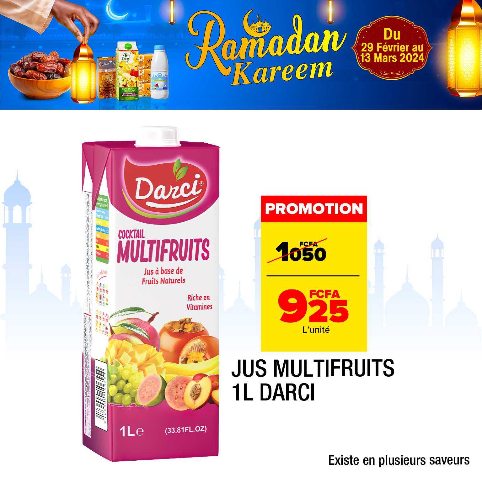 JUS MULTIFRUITS 1L - Carrefour Côte d'Ivoire