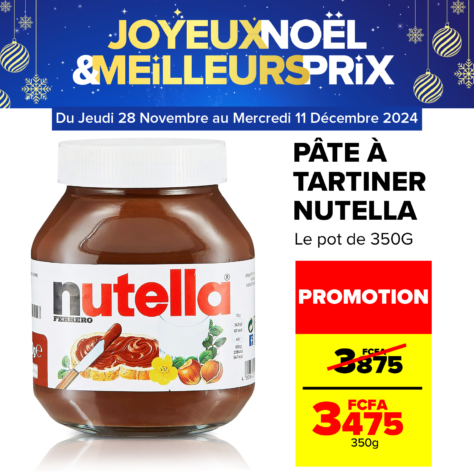 PATE À TARTINER NUTELLA 350G - Carrefour Côte d'Ivoire