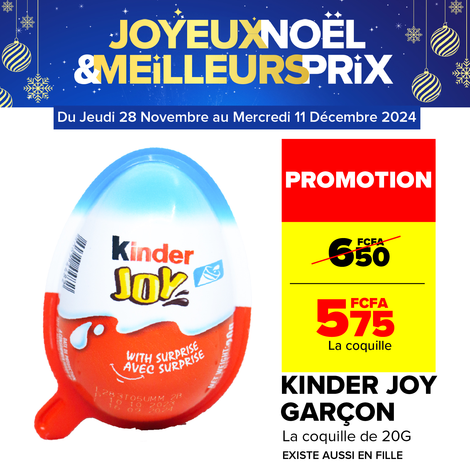 KINDER JOY GARCON 20G - Carrefour Côte d'Ivoire