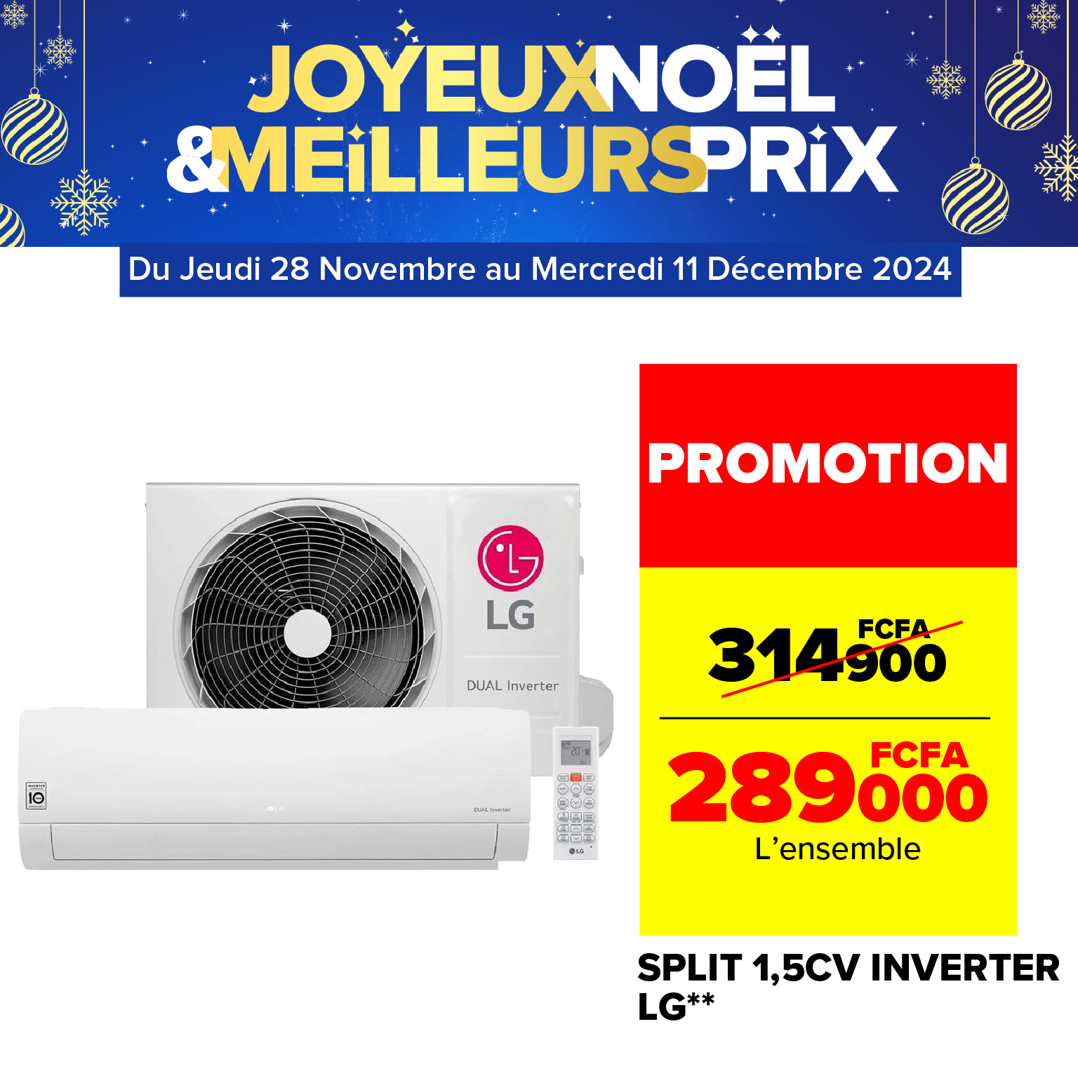 SPLIT 1.5CV INVERTER LG - Carrefour Côte d'Ivoire