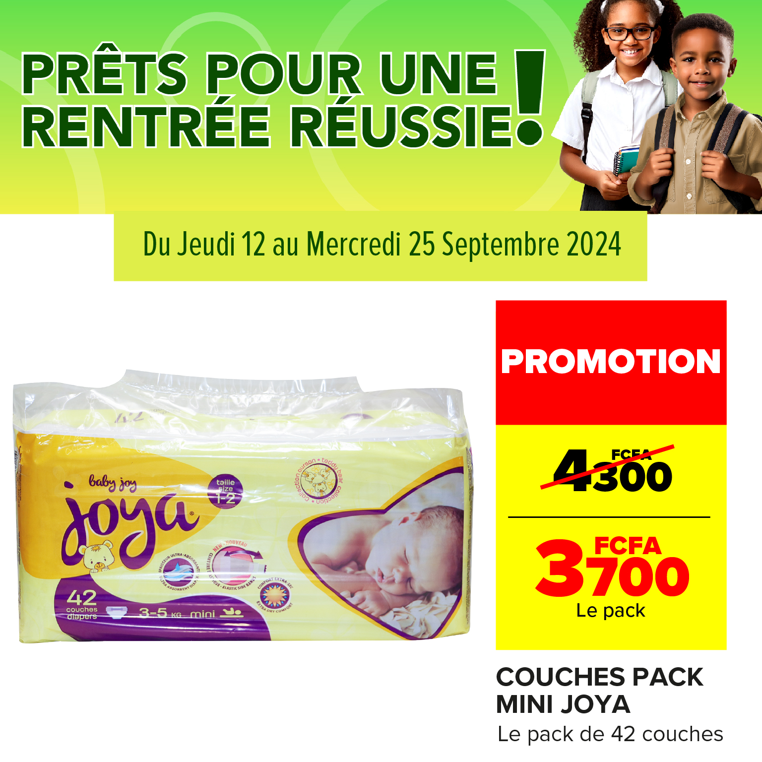 COUCHES PACK MINI JOYA (PACK DE 42 COUCHES) - Carrefour Côte d'Ivoire